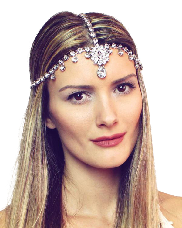 Sonia Silver Head Chain l Bohemian Hair Jewelry by Bare Sandals