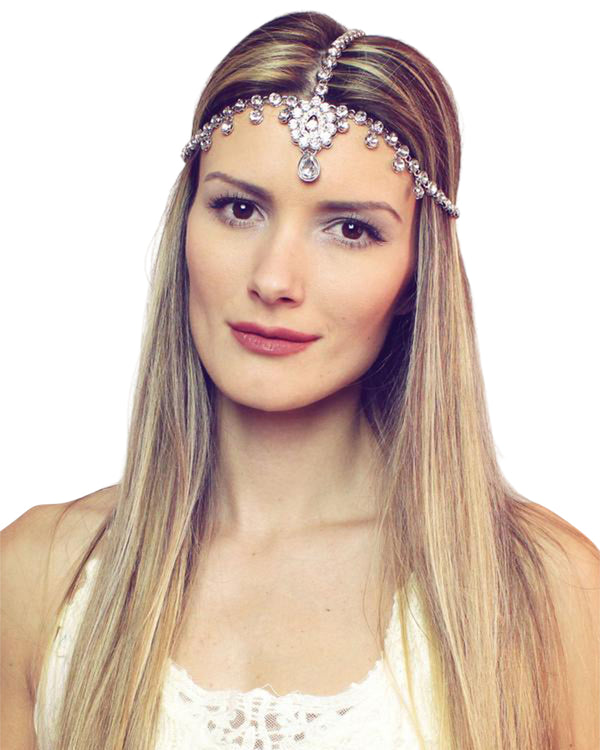 Sonia Silver Head Chain l Bohemian Hair Jewelry by Bare Sandals