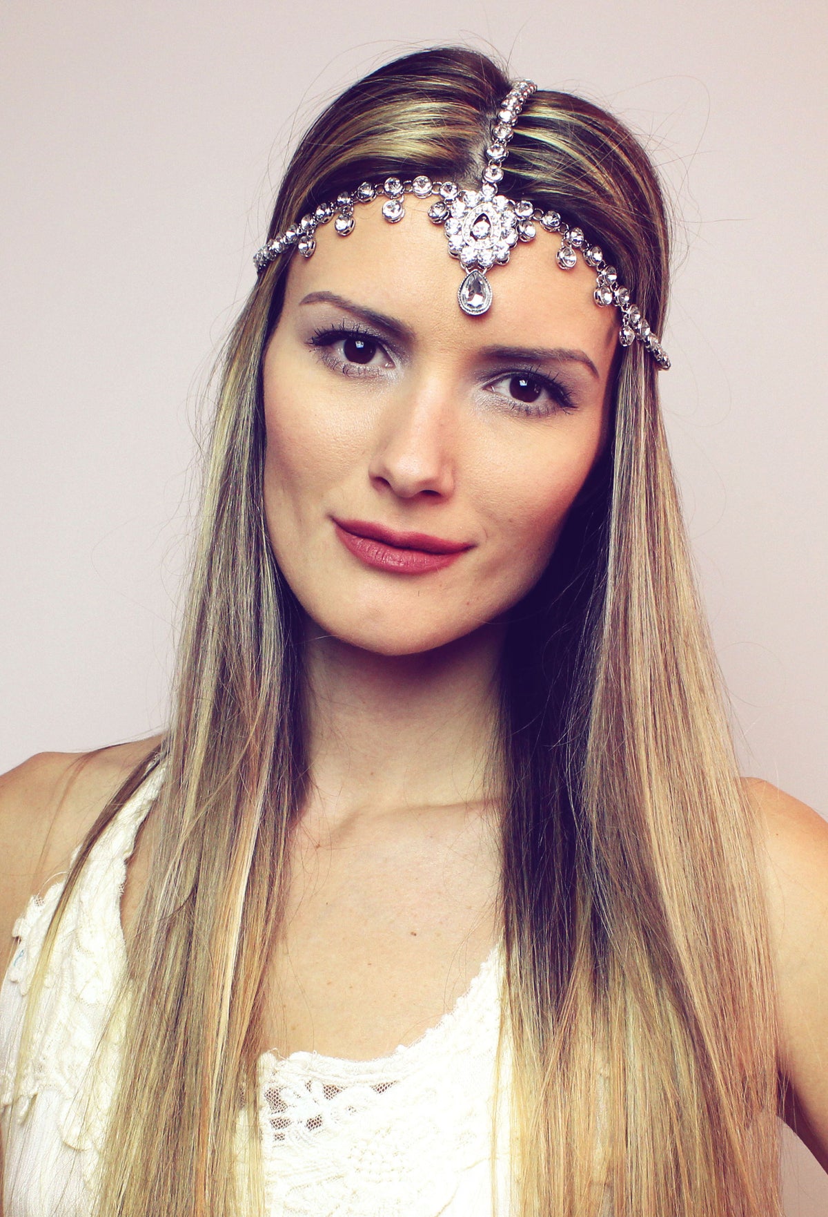 Sonia Silver Head Chain l Bohemian Hair Jewelry by Bare Sandals